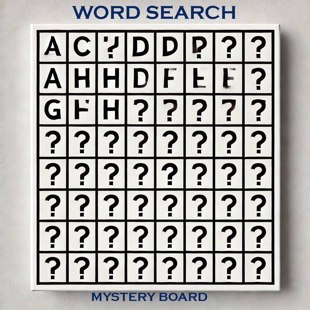 Word Search - Hidden Board - Games By Stevie