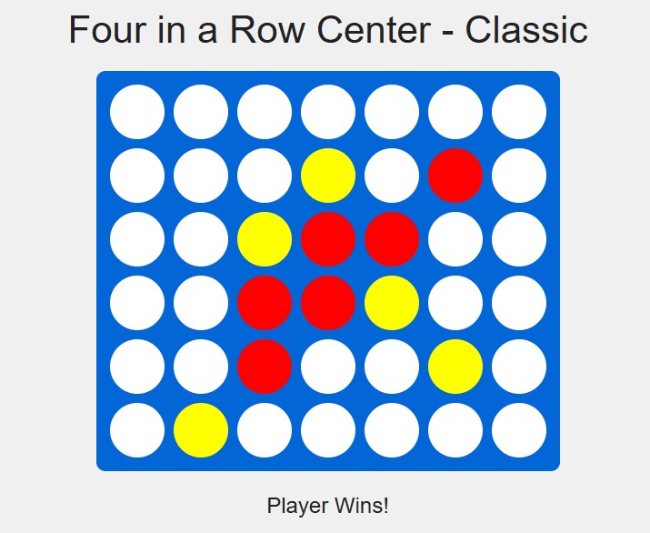 4 in a Row Center - Games By Stevie